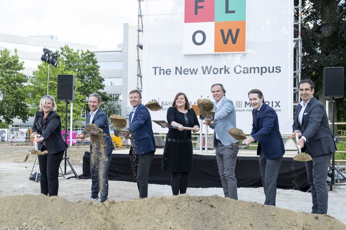 Bayerische Hausbau und MATRIX setzen Spatenstich für New Work Campus FLOW in Hamburg ...